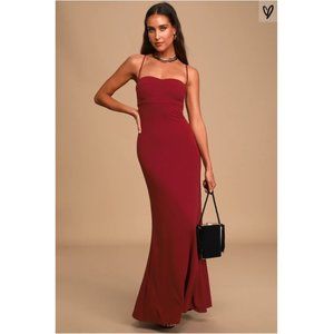 Lulus | Dresses | Lulus Red Mermaid Maxi Dress New | Poshmark